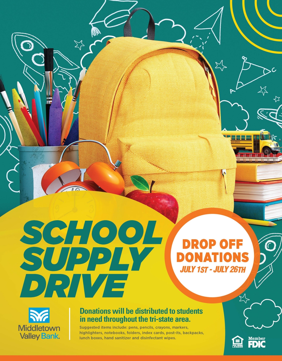 2024 School Supply Drive | Middletown Valley Bank